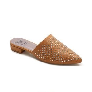 Shoes | Camel Studded Mule Sandal | Poshmark
